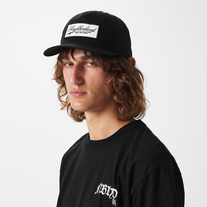 Neighborhood Patch Black Trucker Cap - | ORIGINALFOOK