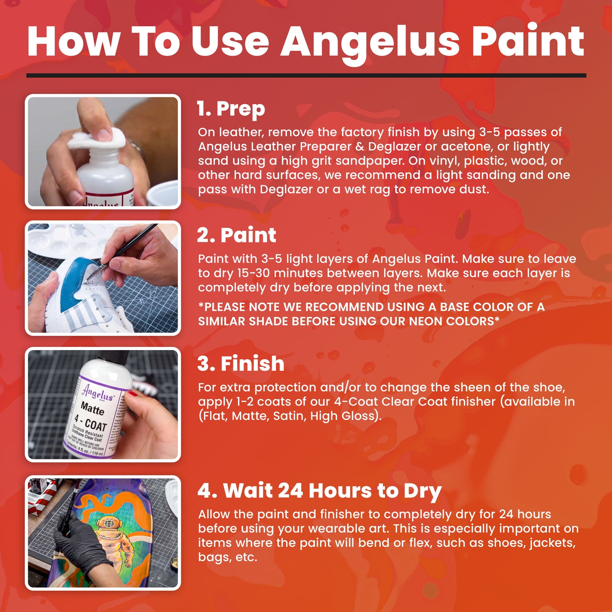 Angelus 12 Color Paint Bundle | ORIGINALFOOK