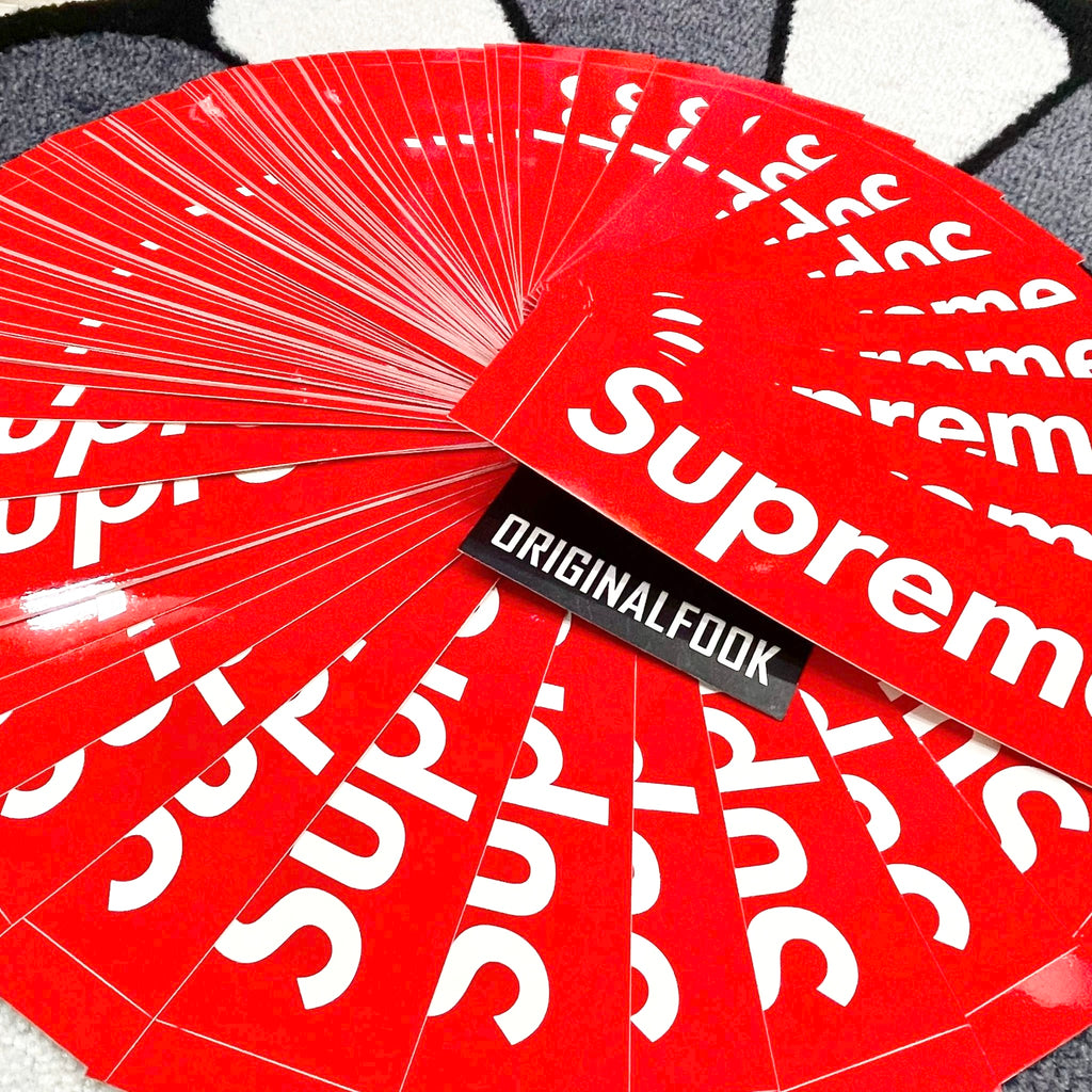 SUPREME Classic Box Logo Waterproof Sticker | ORIGINALFOOK